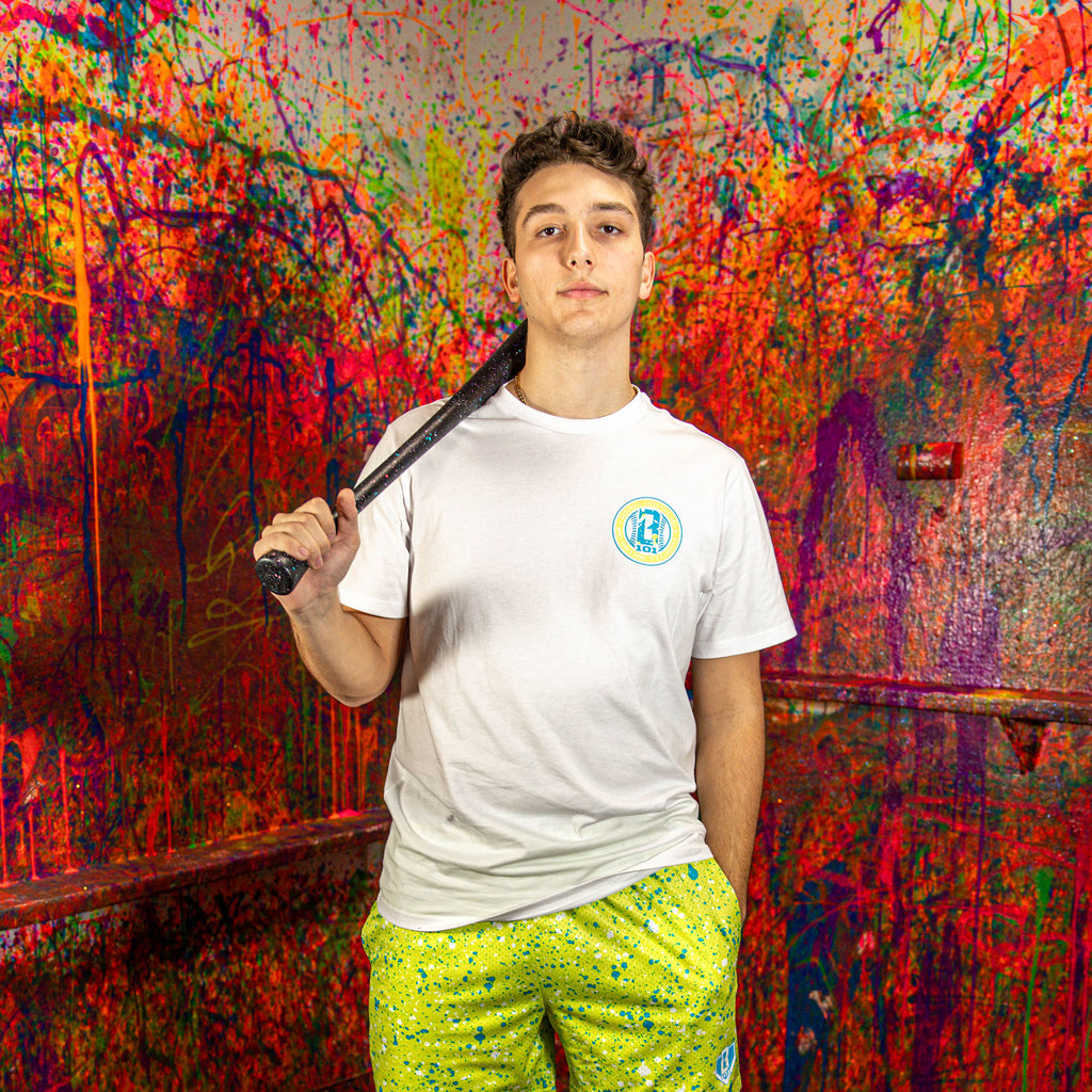 Splatter Established Tee - White - Baseball Lifestyle 101