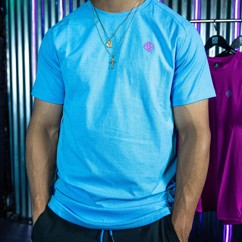 Diamond Tech Tee - Cotton Candy Blue - Baseball Lifestyle 101
