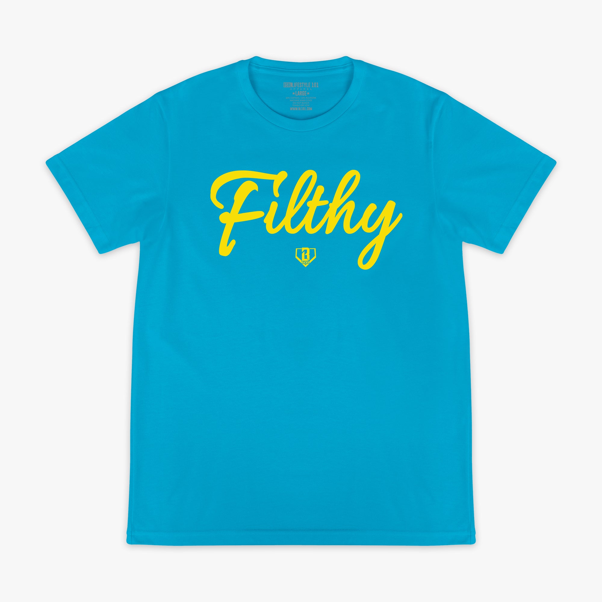 Filthy Tee - Blue/Yellow - Baseball Lifestyle 101