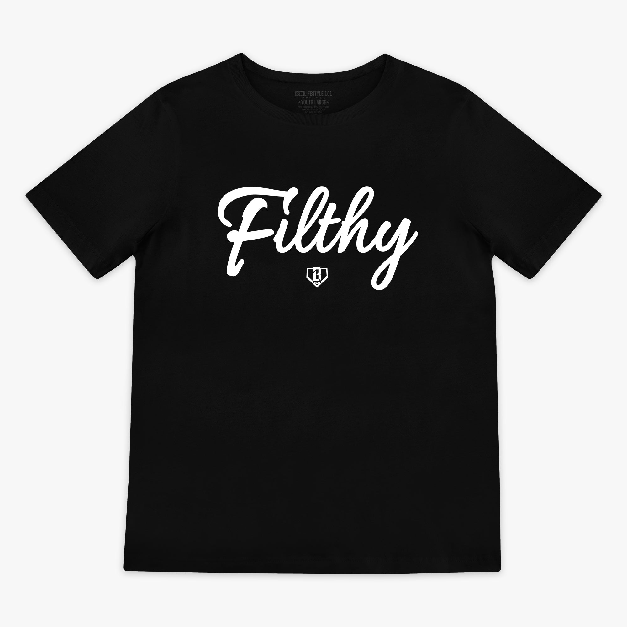 Filthy Youth Tee - Black/White – Baseball Lifestyle 101