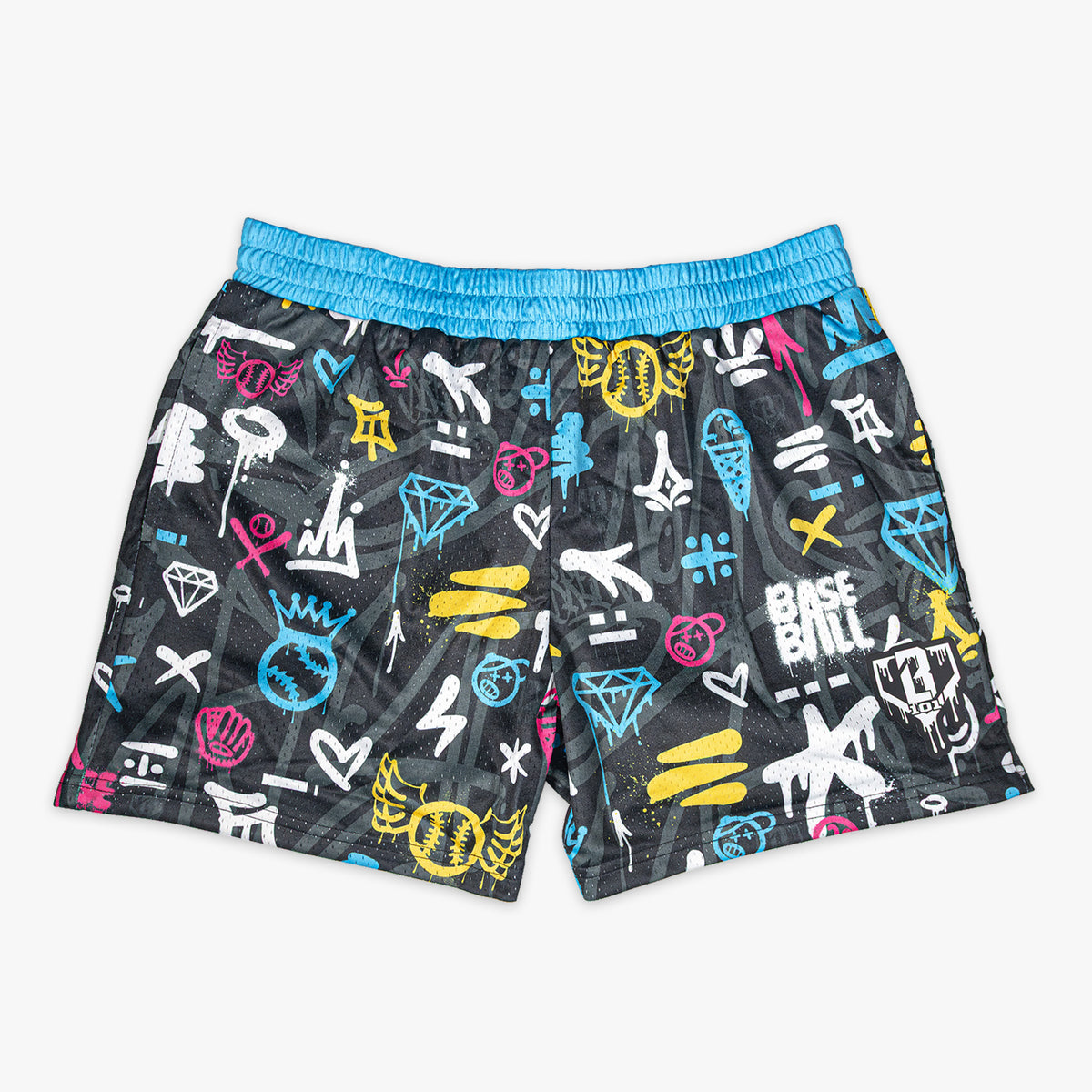 Graffiti Drip Youth Shorts - Baseball Lifestyle 101