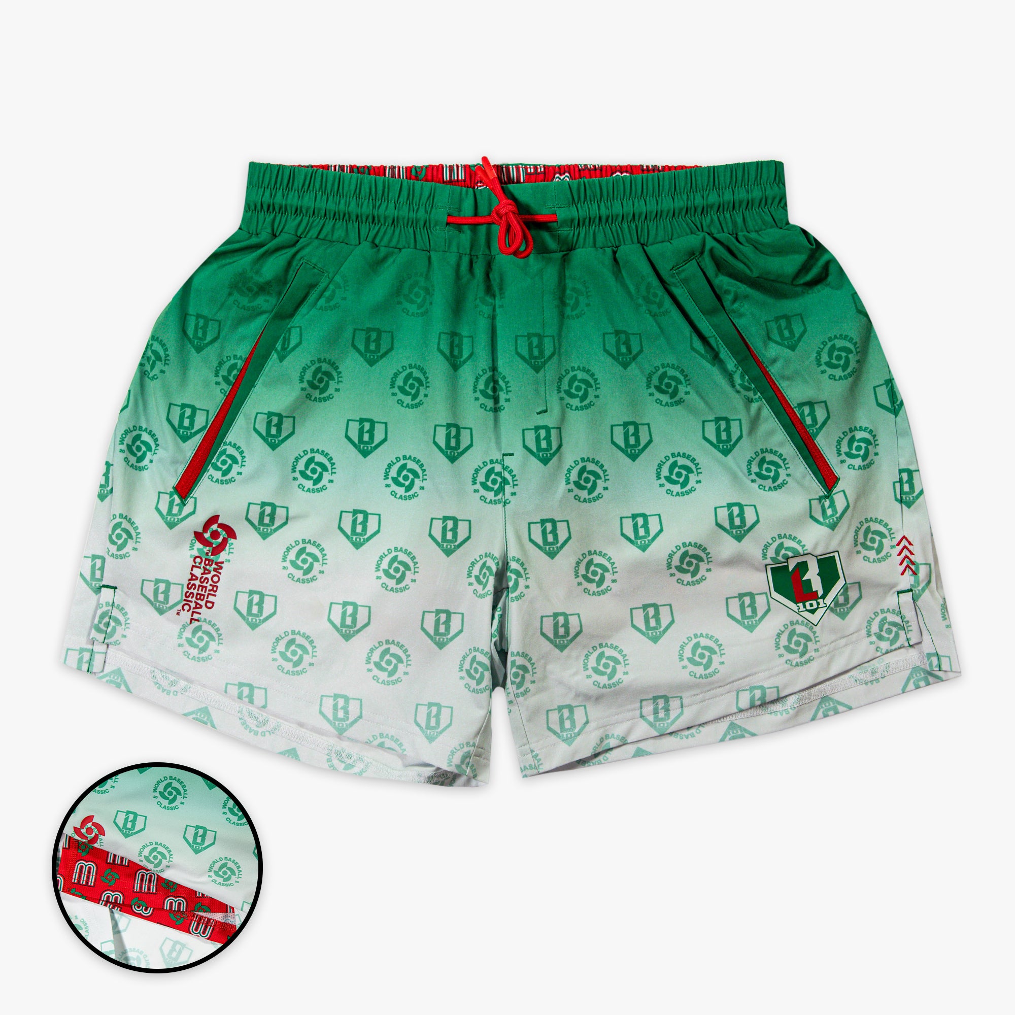 Pro Series Shorts V2 with Liner - Mexico - Baseball Lifestyle 101