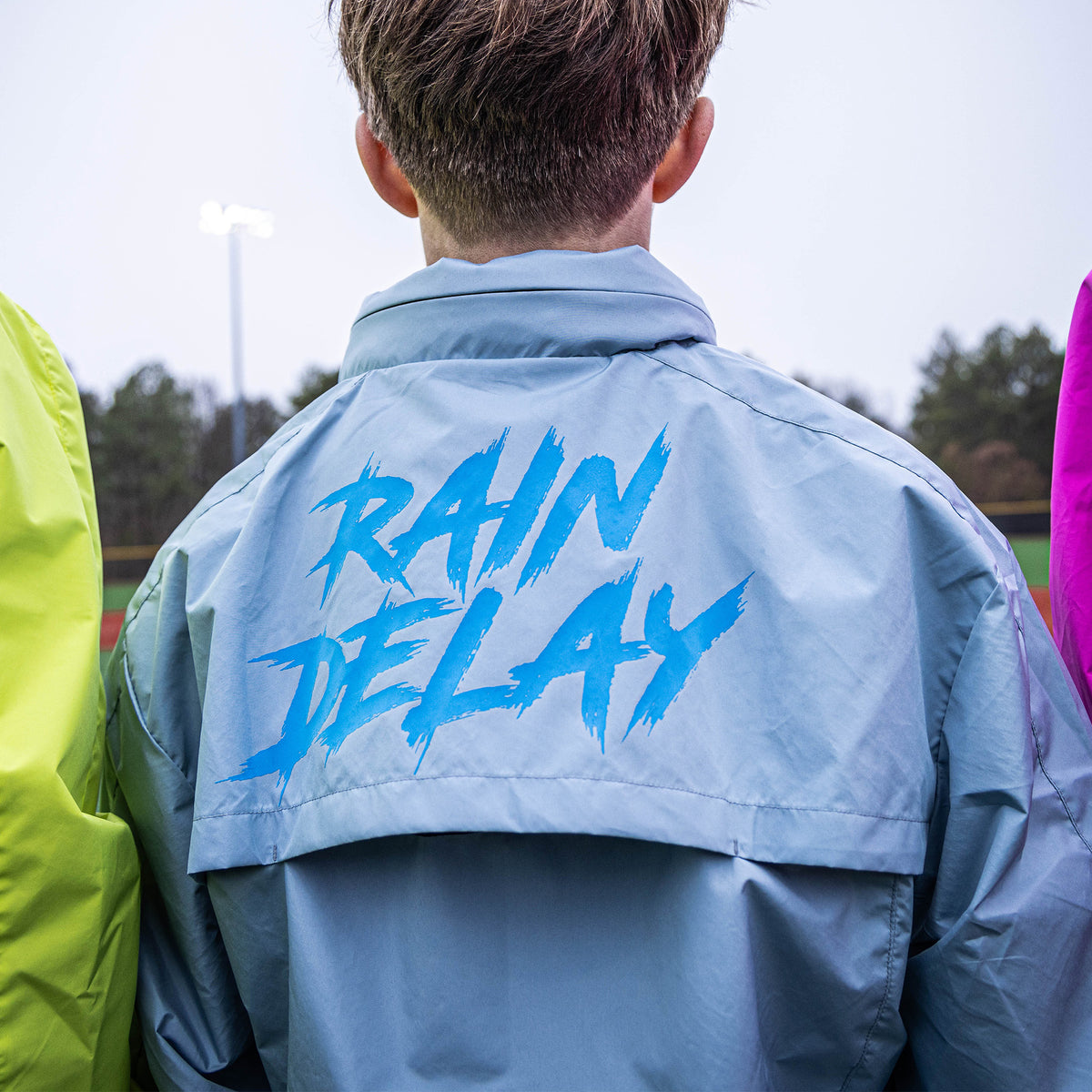 Rain Delay Jacket - Gray - Baseball Lifestyle 101