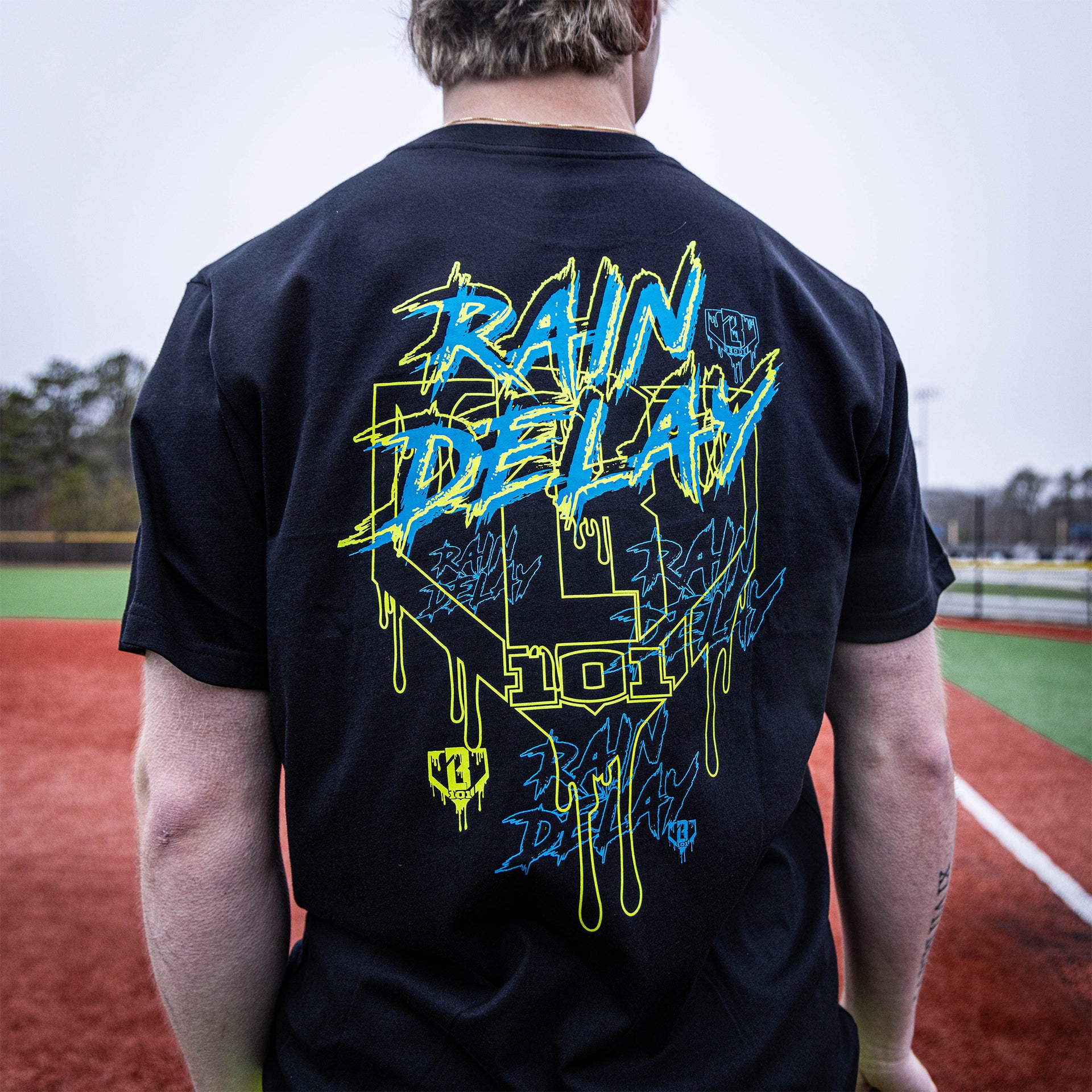 Rain Delay Youth Tee - Black - Baseball Lifestyle 101