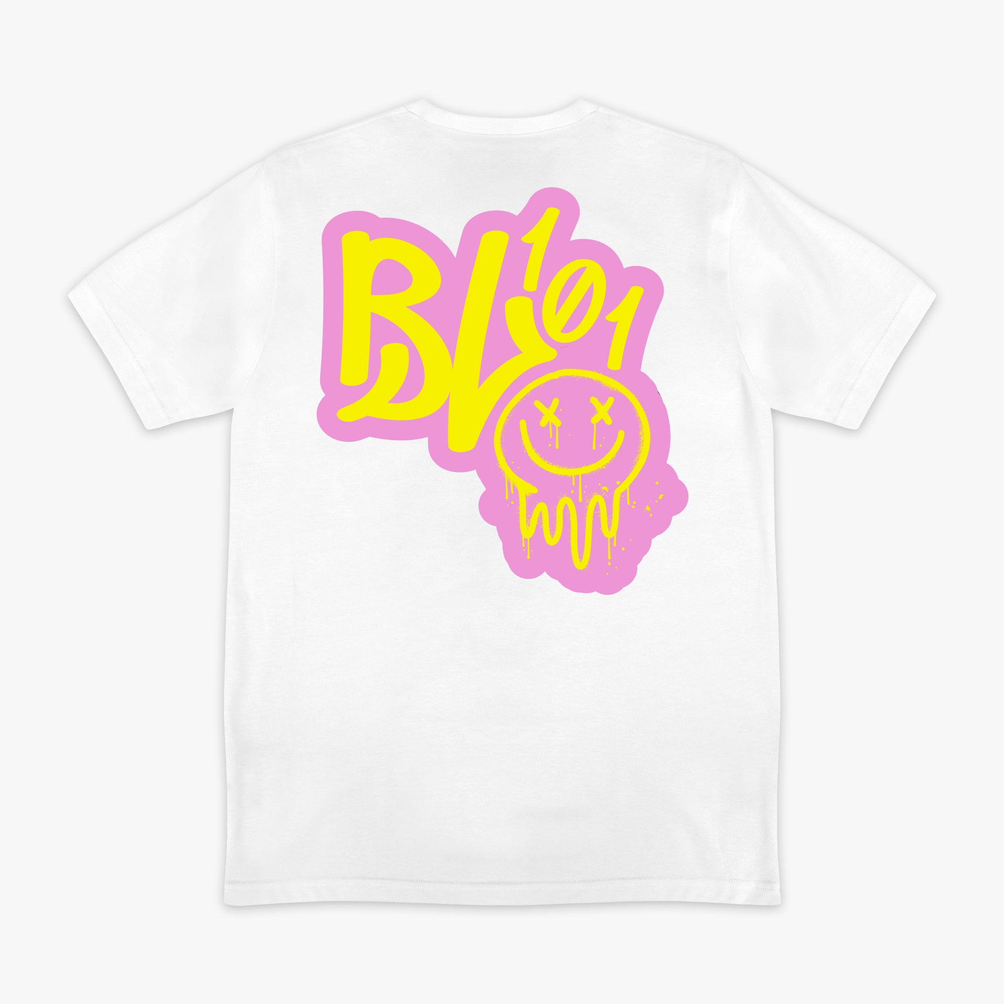 Retro Graffiti Tee - Pink/Yellow - Baseball Lifestyle 101