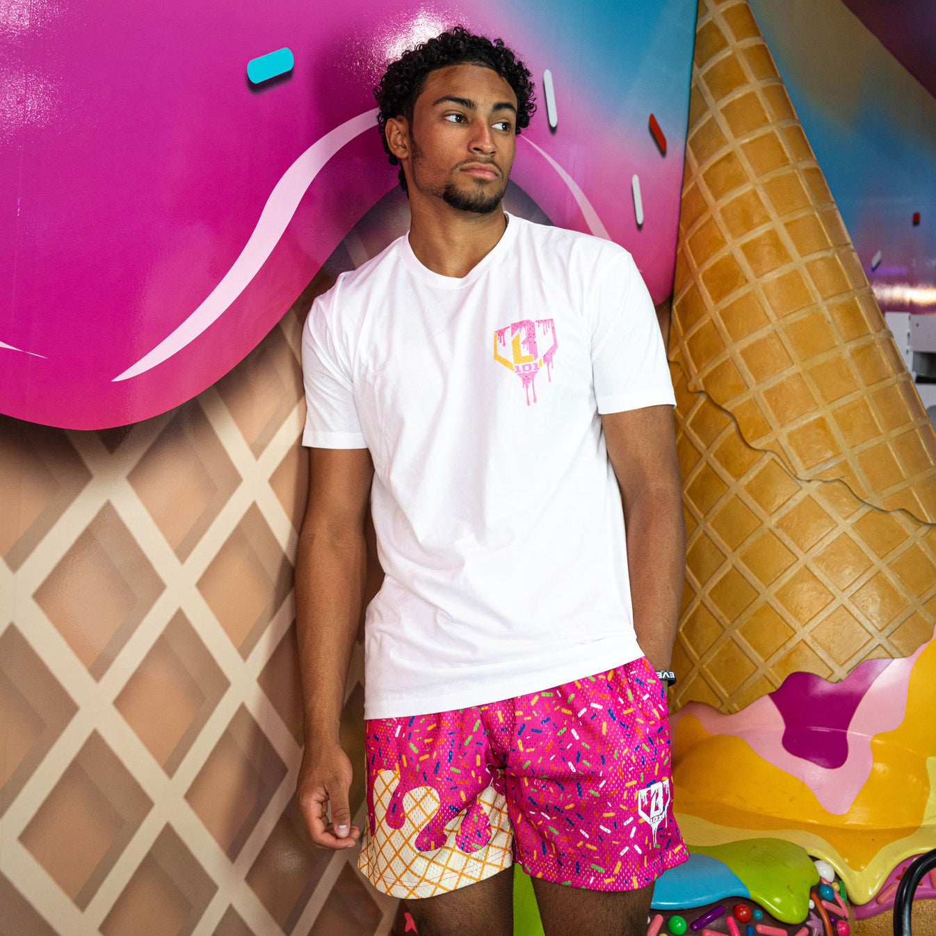 Ice Cream Shorts - Strawberry – Baseball Lifestyle 101